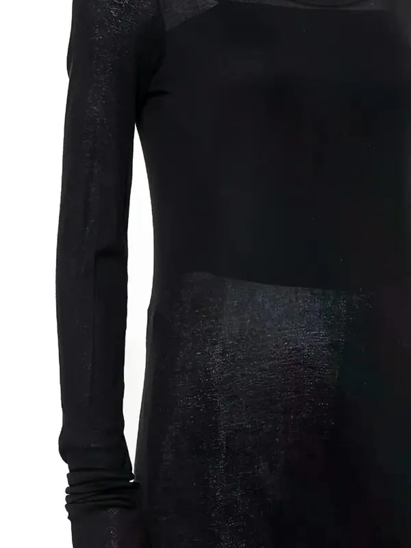 Rick Owens Cotton Crewneck Long Sleeve T-shirt
