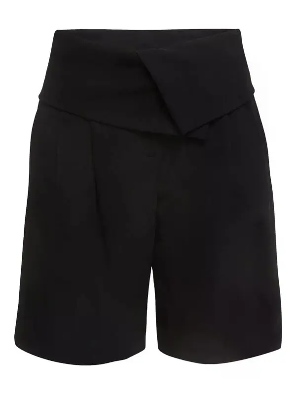 Max Mara High-waisted Pleated Shorts - Black