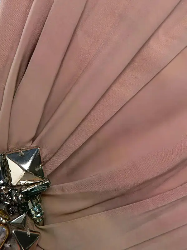 Gucci Draped Brooch Gown
