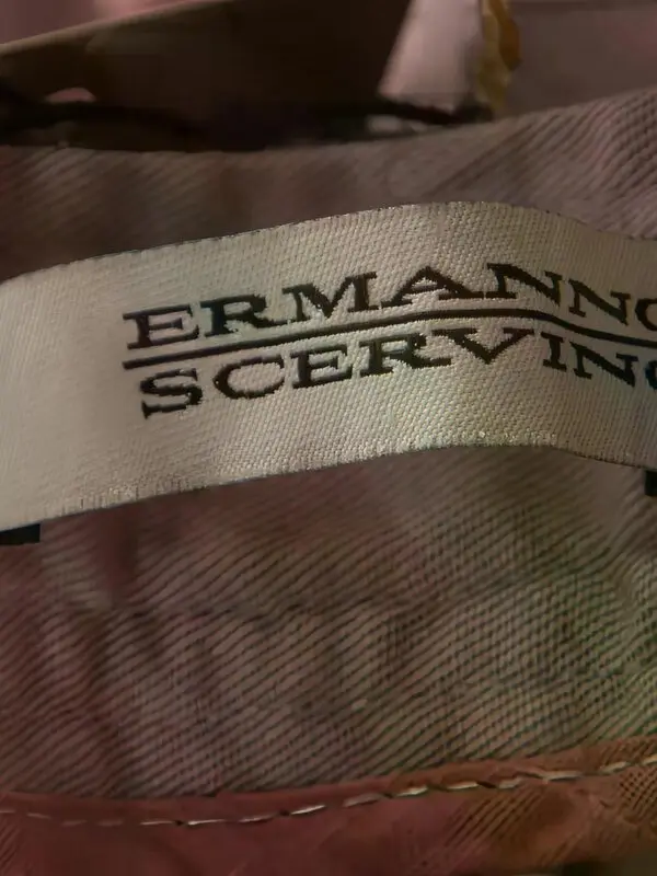 Ermanno Scervino Lavender Cotton Trousers With Ankle Zip Detail