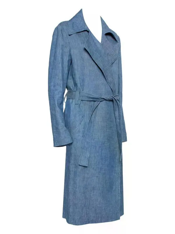 MSGM Belted Denim Coat