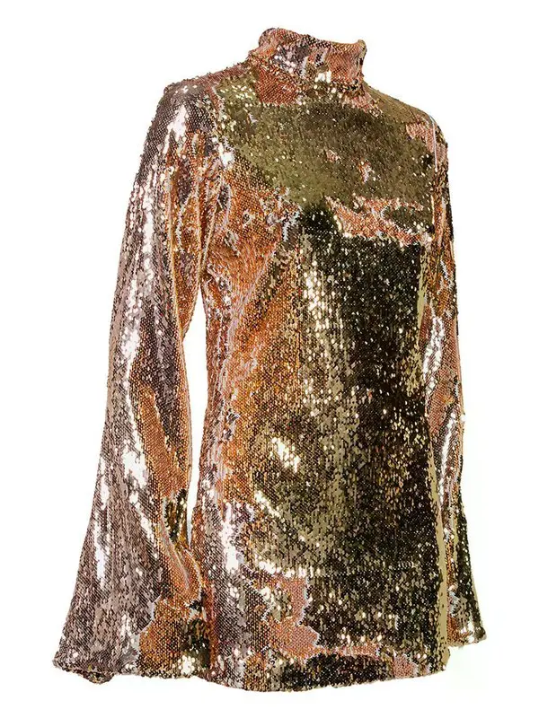 Halpern Sequin-embellished Mini Dress