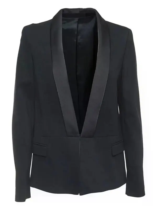 Karl Lagerfeld Satin Collar Blazer