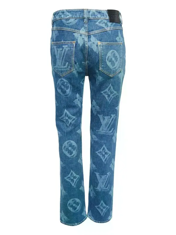 LOUIS VUITTON Monogram-pattern Jeans