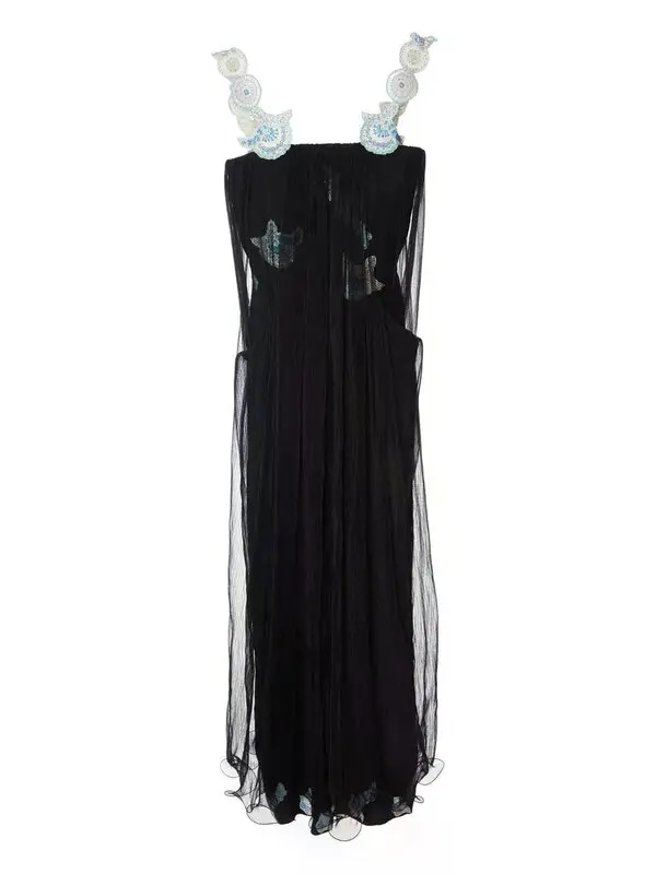 Giorgio Armani Sequin-embellished Midi Dress