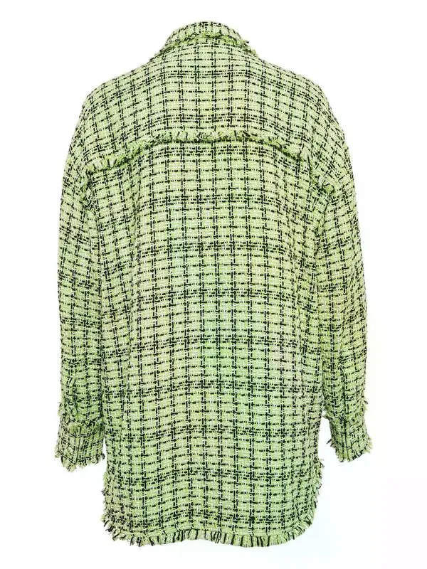 MSGM Tweed Fringed Jacket