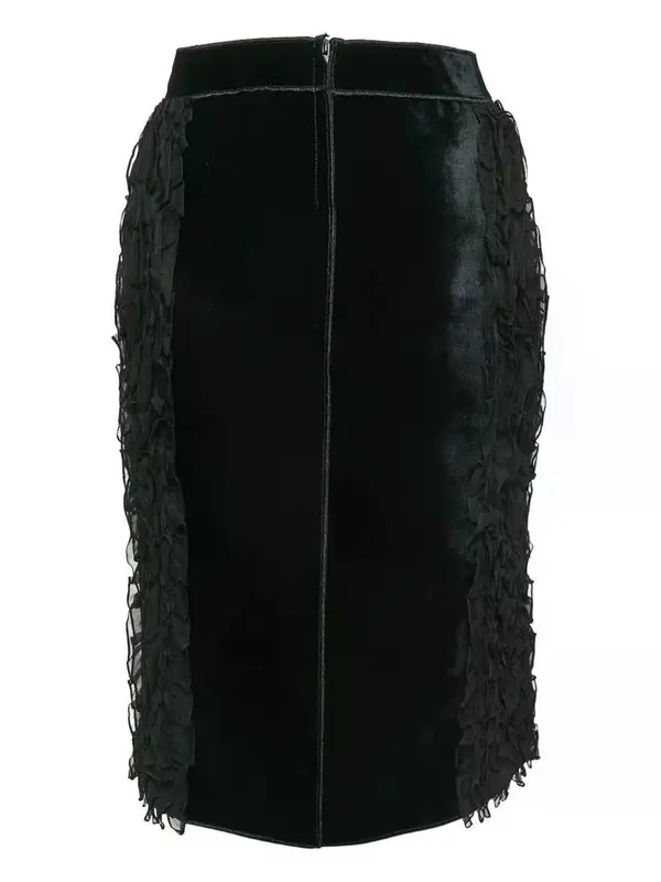 N°21 Velvet Ruffle Skirt
