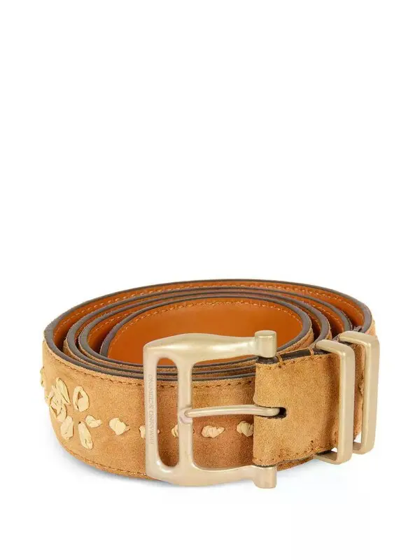 Ermanno Scervino Embroidered Suede Belt