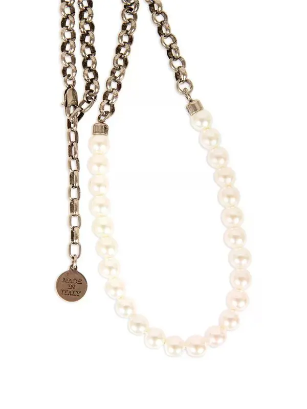 Ermanno Scervino Faux Pearl Chain-link Necklace