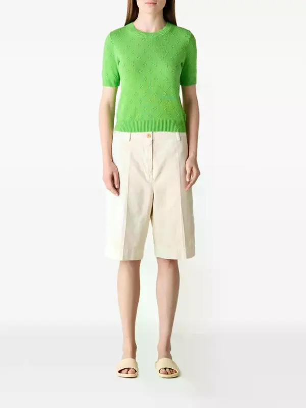 Guest In Residence Pointelle Knit T-shirt