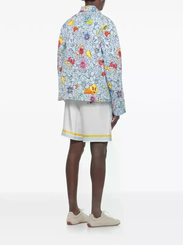 Casablanca Graphic Print Zip-up Jacket