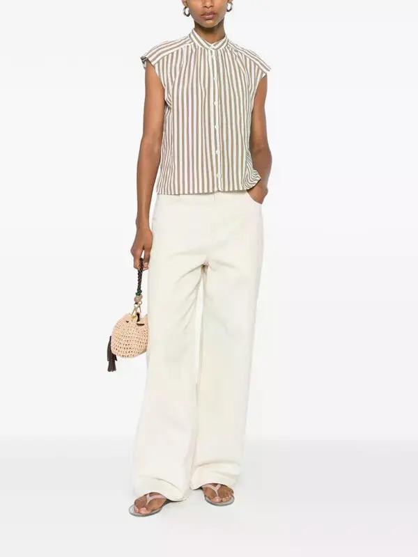 Marella Saio Striped Sleeveless Shirt