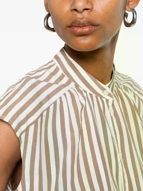 Marella Saio Striped Sleeveless Shirt