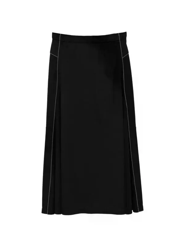 JUUN.J Midi Skirt With Contrast Piping