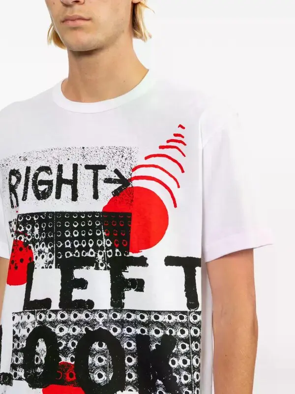 Comme Des Garçons Slogan Print T-shirt