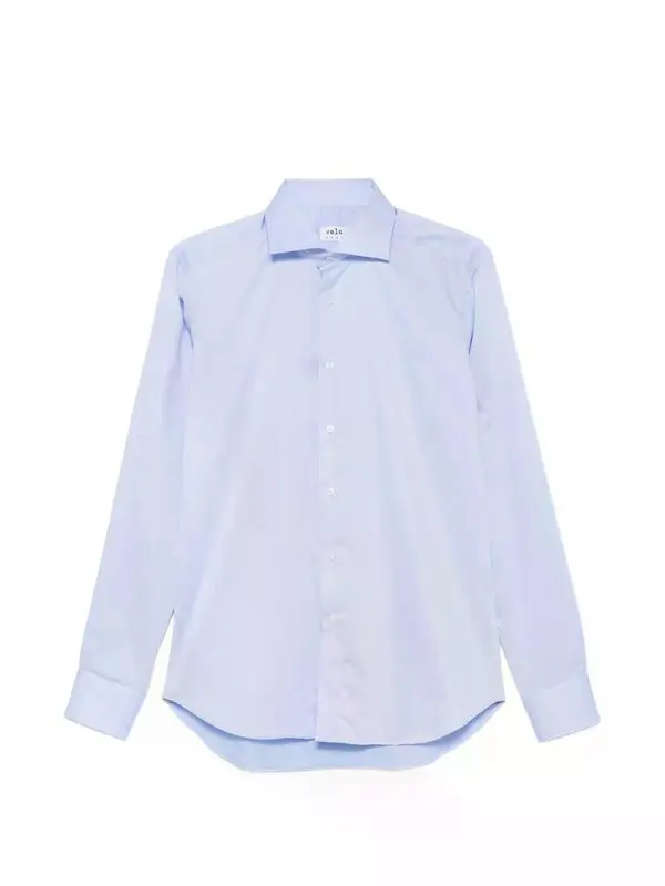 VELA SHOP Spread-collar Button-up Shirt