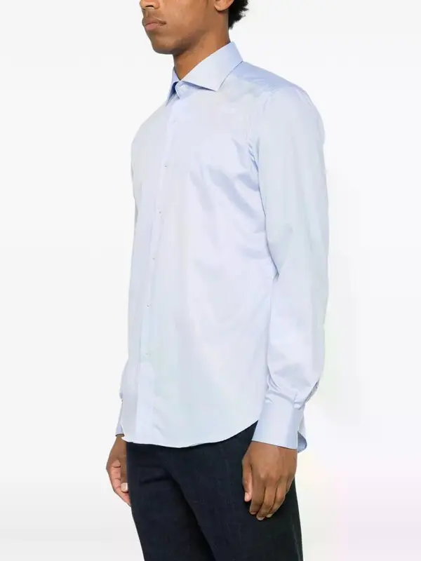 VELA SHOP Spread-collar Button-up Shirt