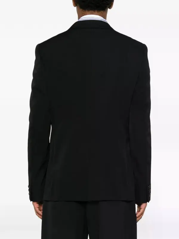 Comme Des Garçons Notched-lapels Single-breasted Blazer