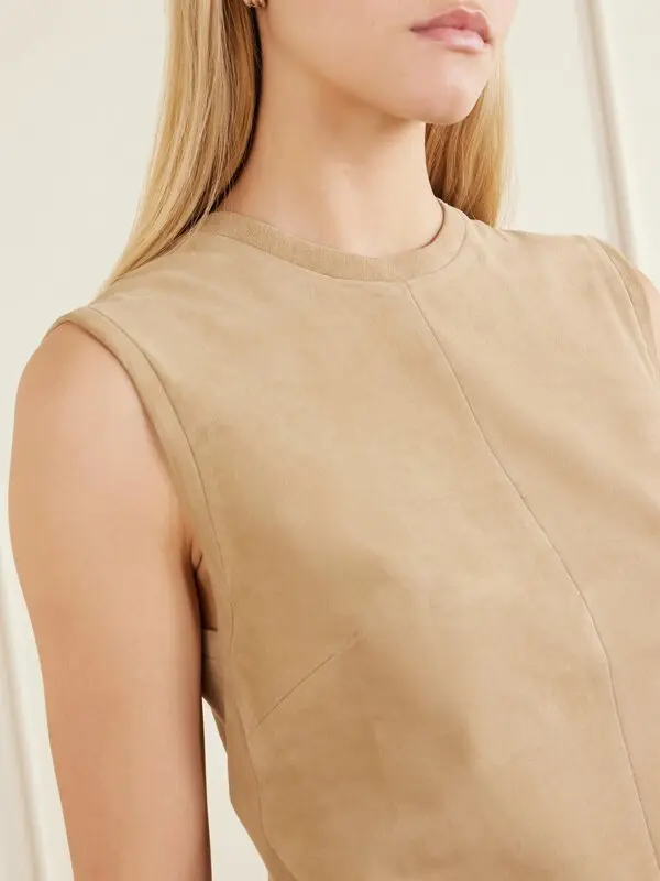 Stouls Miuccia Suede Tank - Neutrals