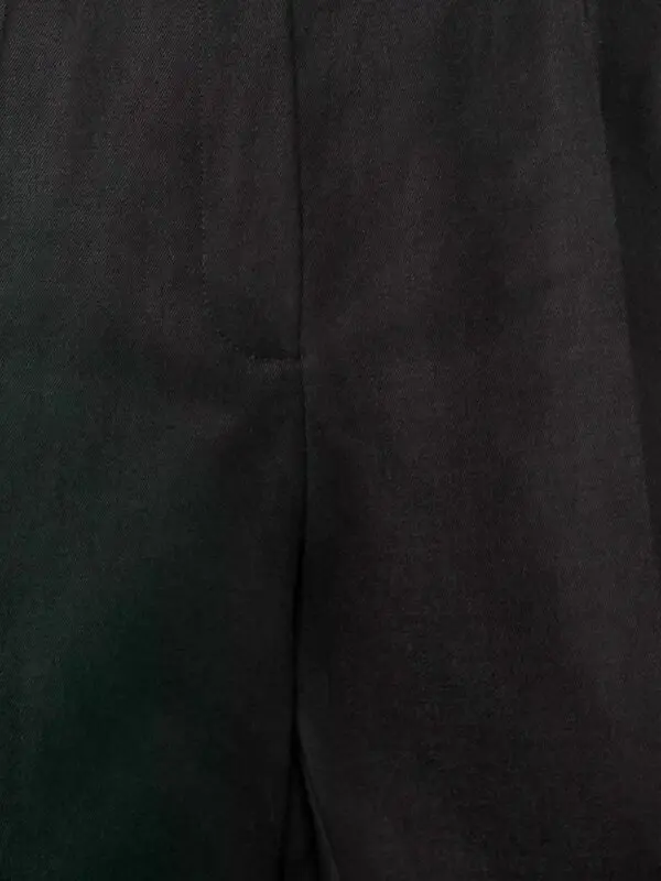 Dolce & Gabbana Wool-blend Straight-leg Trousers - Black