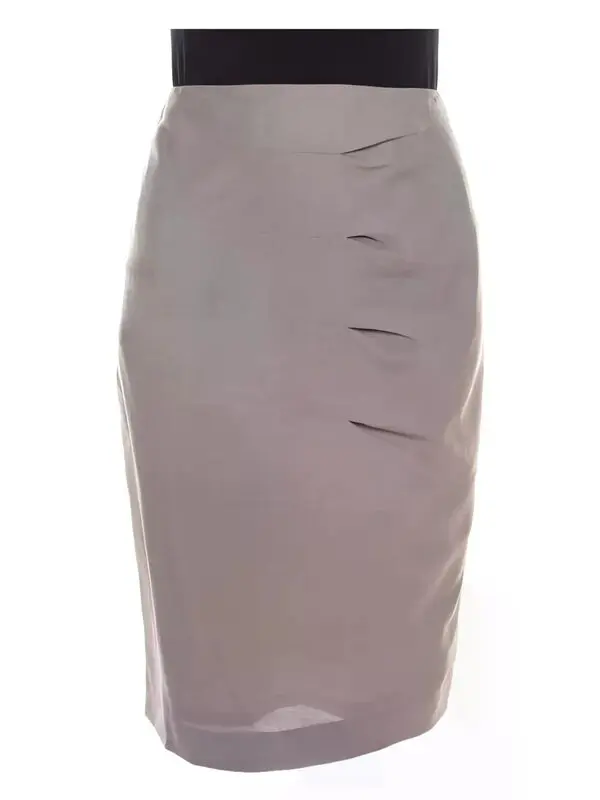 Escada Pleated Silk Skirt