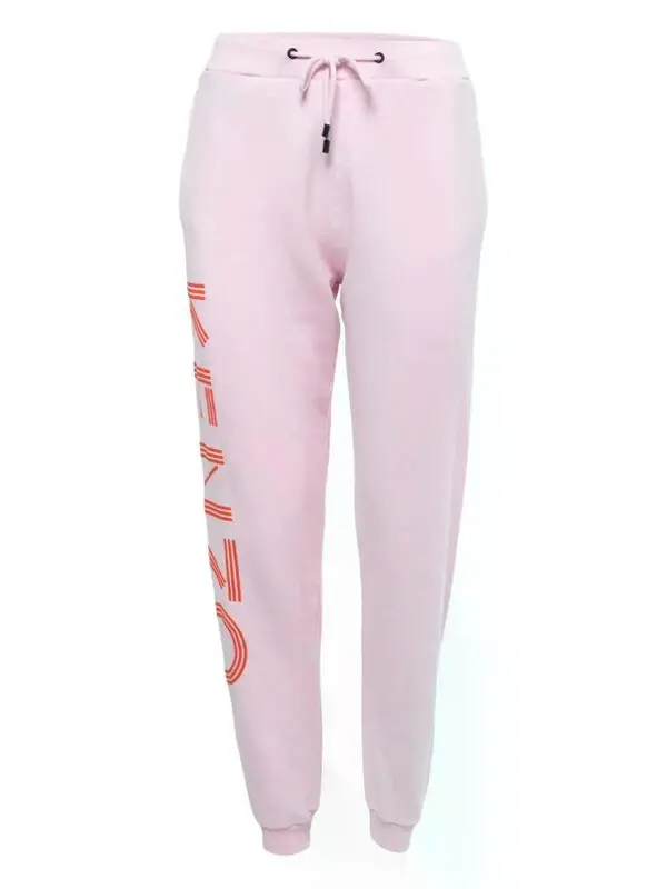 Kenzo Logo Print Drawstring Track Pants - Pink
