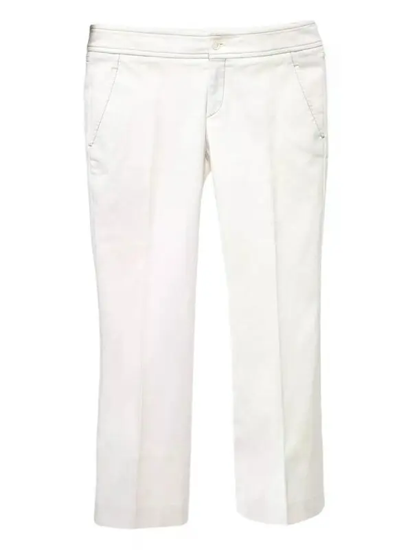 Gucci Cotton Straight-leg Trousers - White
