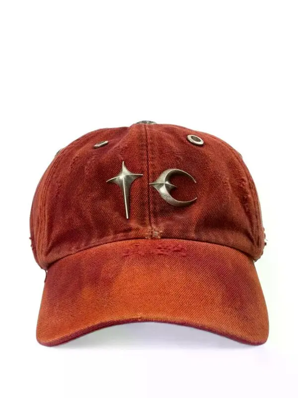 THUG CLUB Distressed Effect Cap - Red