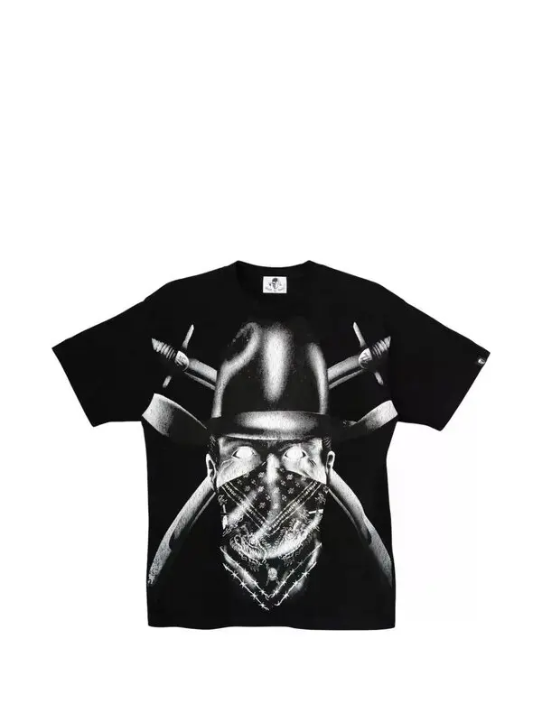 WARREN LOTAS Scarred Bandit Logo-print T-shirt - Black