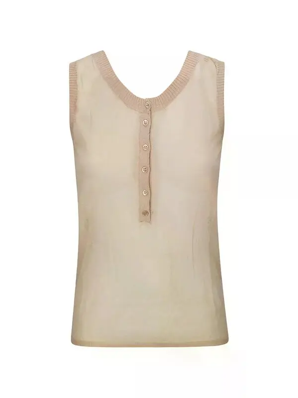 Paloma Wool Ribbed-trim Sleeveless Top