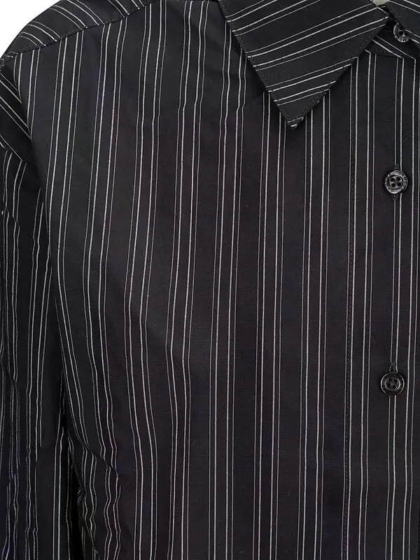 SAMSOE SAMSOE Asymmetric Striped Shirt Dress