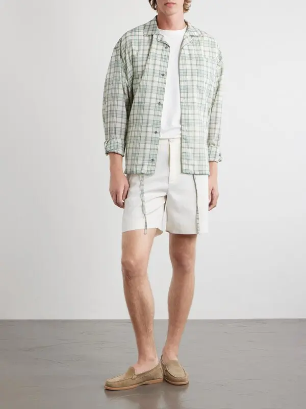 GOD'S TRUE CASHMERE Straight-leg Shorts - White