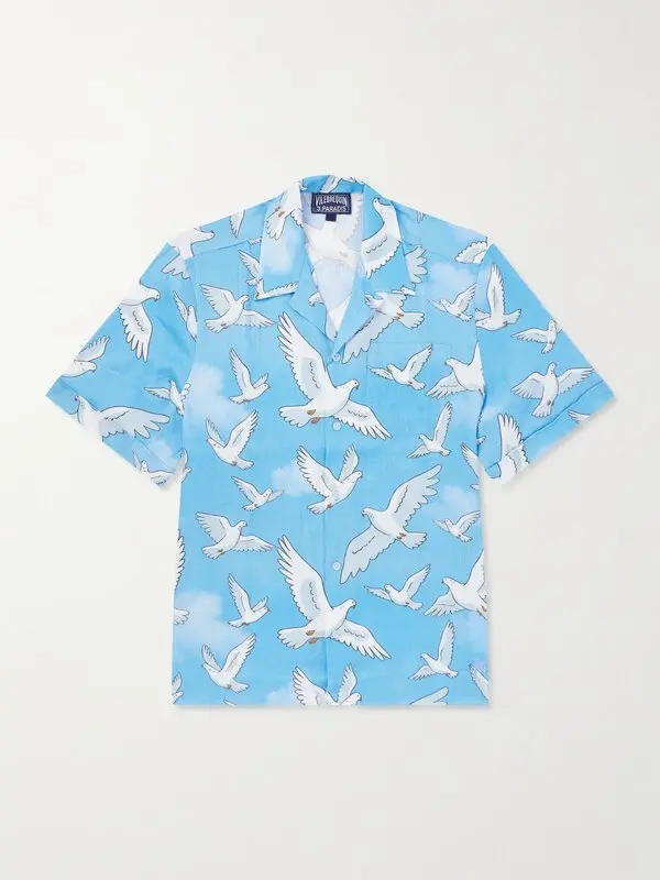 Vilebrequin 3.paradis Chelly Printed Camp-collar Linen Shirt