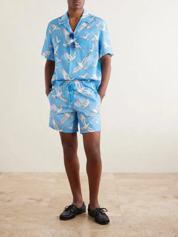 Vilebrequin 3.paradis Chelly Printed Camp-collar Linen Shirt