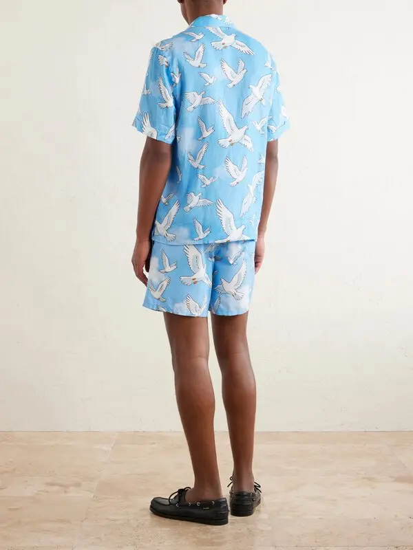 Vilebrequin 3.paradis Chelly Printed Camp-collar Linen Shirt