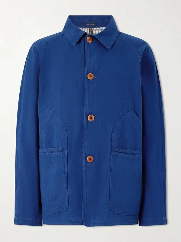 DRAKE'S Cotton And Linen-blend Chore Jacket