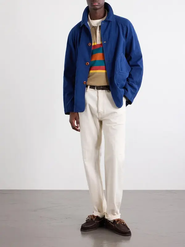 DRAKE'S Cotton And Linen-blend Chore Jacket