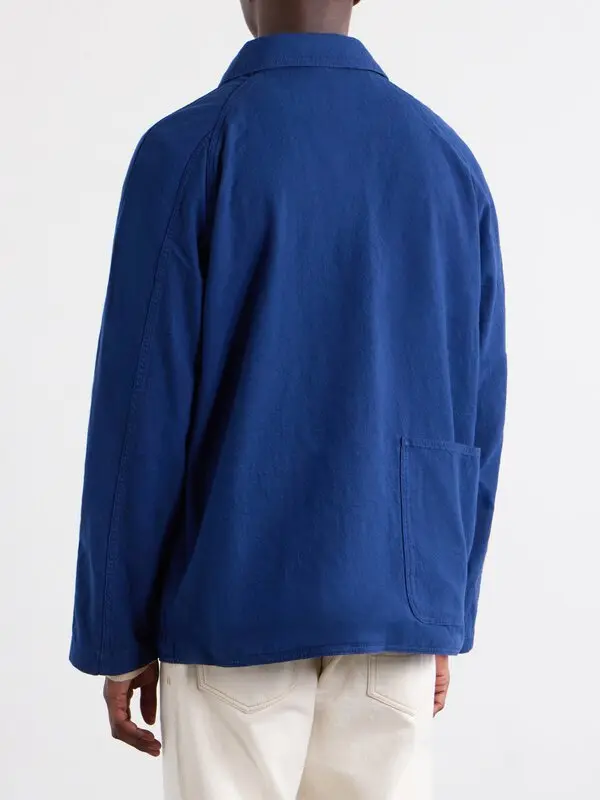 DRAKE'S Cotton And Linen-blend Chore Jacket