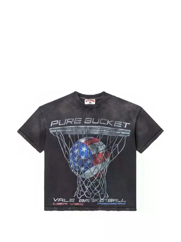 VALE FOREVER Distressed Graphic-print T-shirt