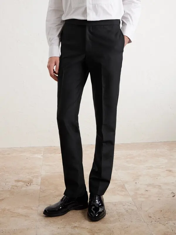 Sid Mashburn Kincaid No. 3 Wool And Mohair-blend Tuxedo Jacket
