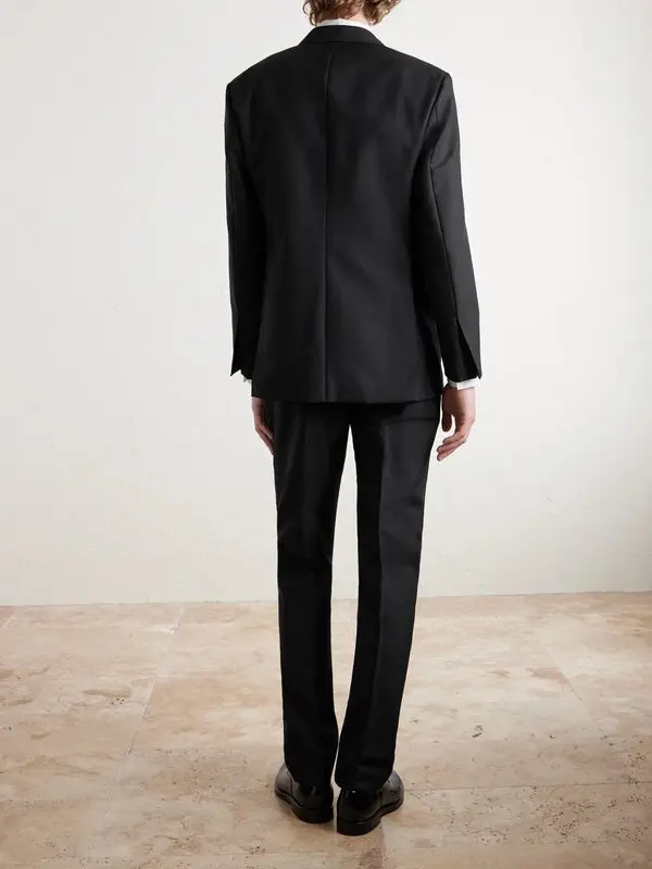 Sid Mashburn Kincaid No. 3 Wool And Mohair-blend Tuxedo Jacket