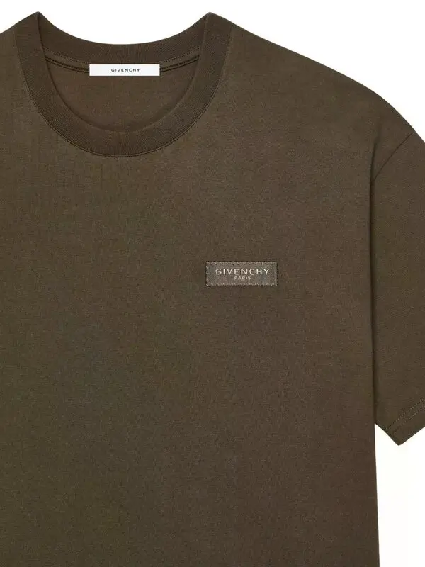 Givenchy Logo-patch T-shirt - Brown
