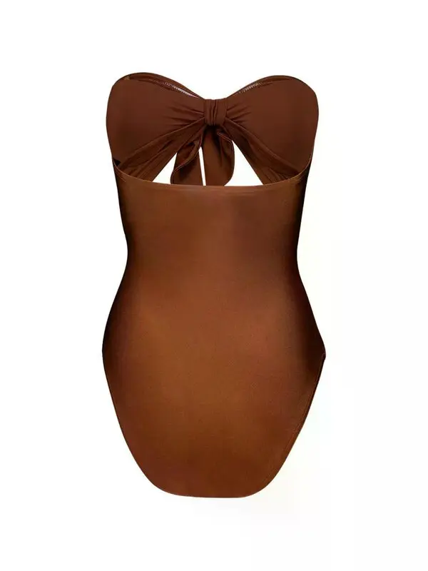 Zimmermann Aster Double-scarf Tie Swimsuit - Brown