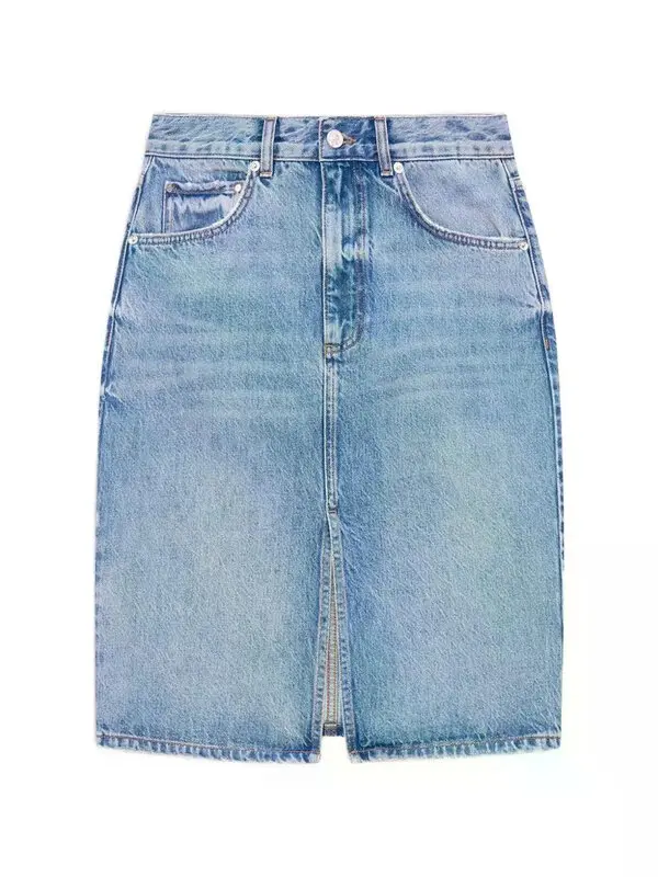ANINE BING Jamey Midi Skirt - Blue