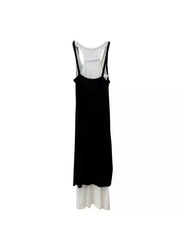 ALAINPAUL Layered Side-slit Midi Dress