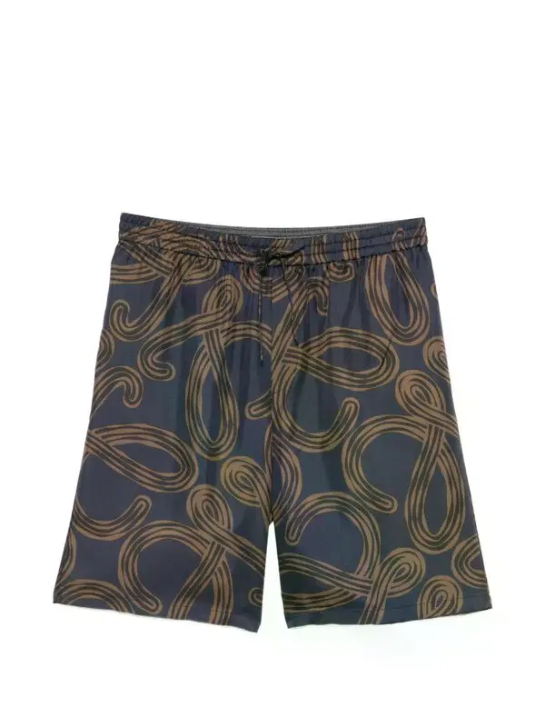 Loewe X Paula's Ibiza Graphic Print Shorts - Blue