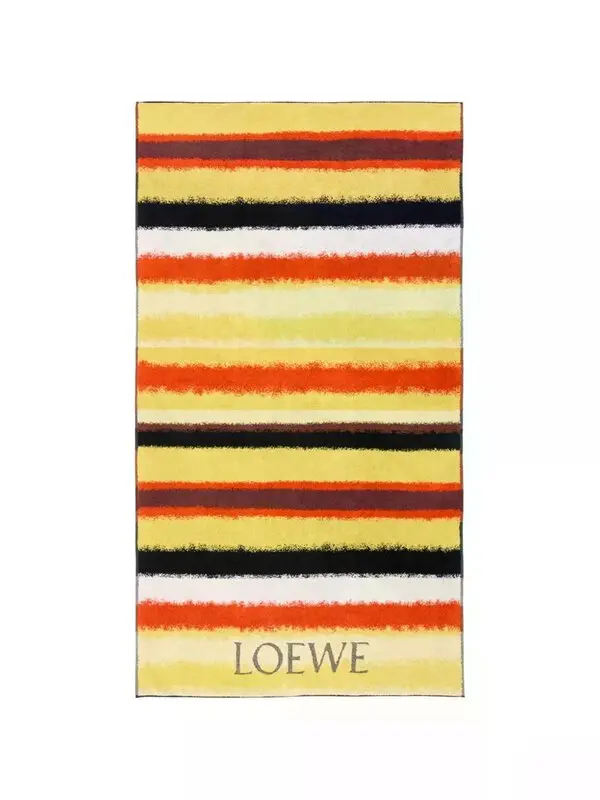 Loewe Logo-print Striped Beach Towel