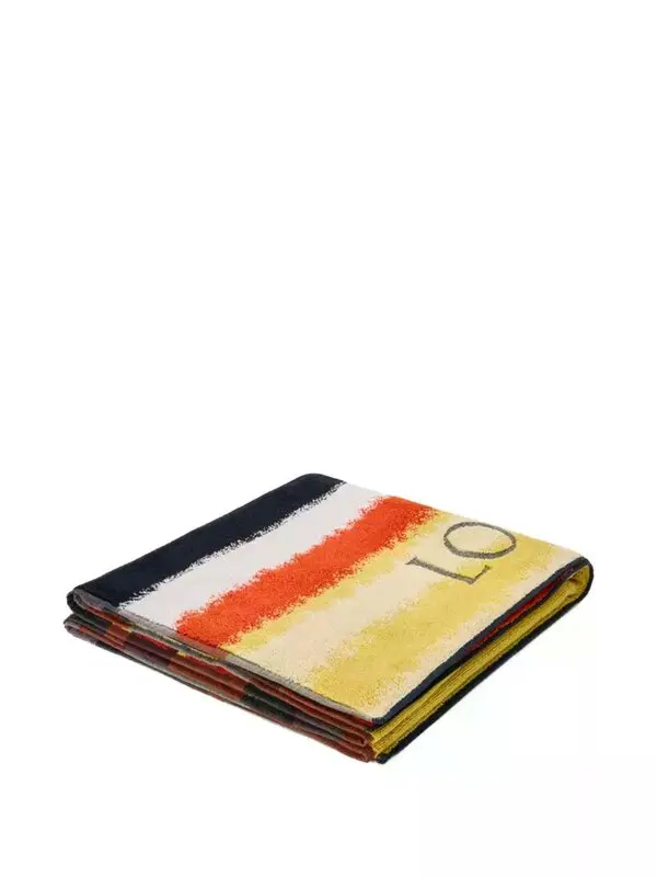 Loewe Logo-print Striped Beach Towel