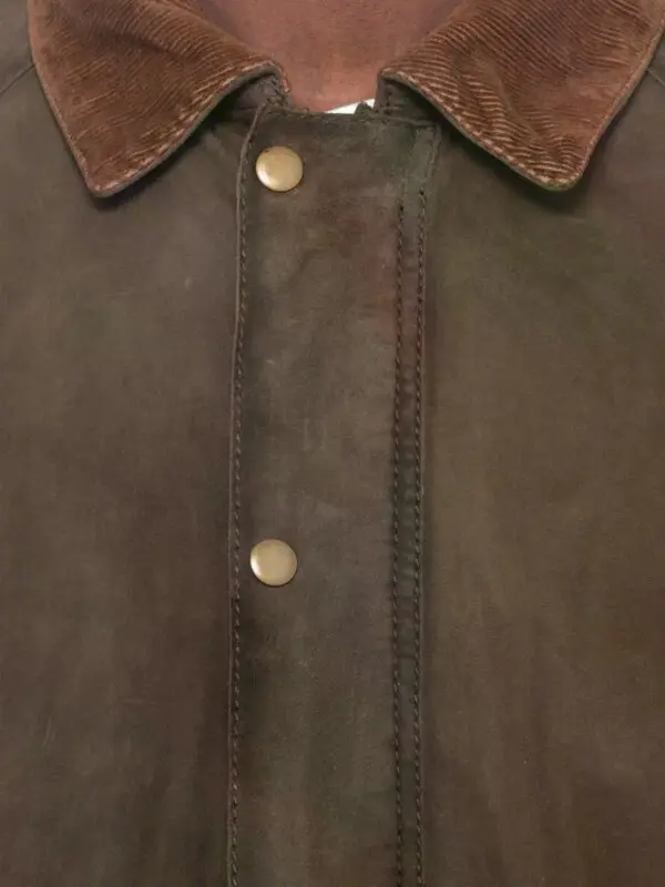 THE JACK LEATHERS Norfolk Suede Jacket With Corduroy Collar