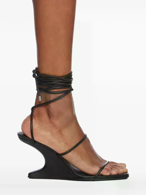 Rick Owens Cantilever Wrap Sandals - Black